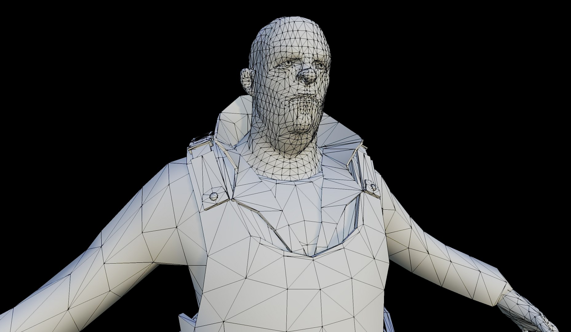 3d Character Butcher Gam Model
