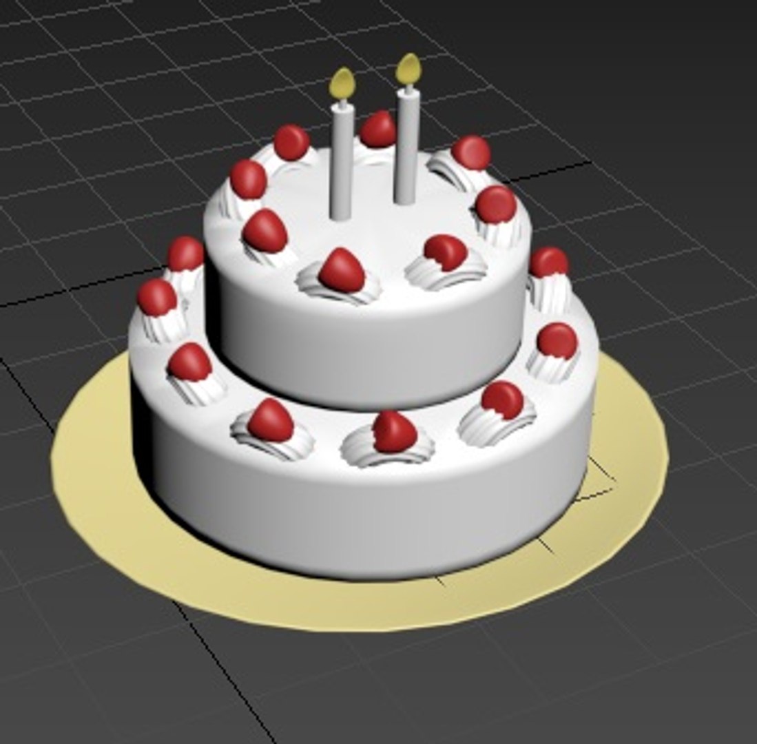 Food Cake Dessert 3D Model - TurboSquid 1352098