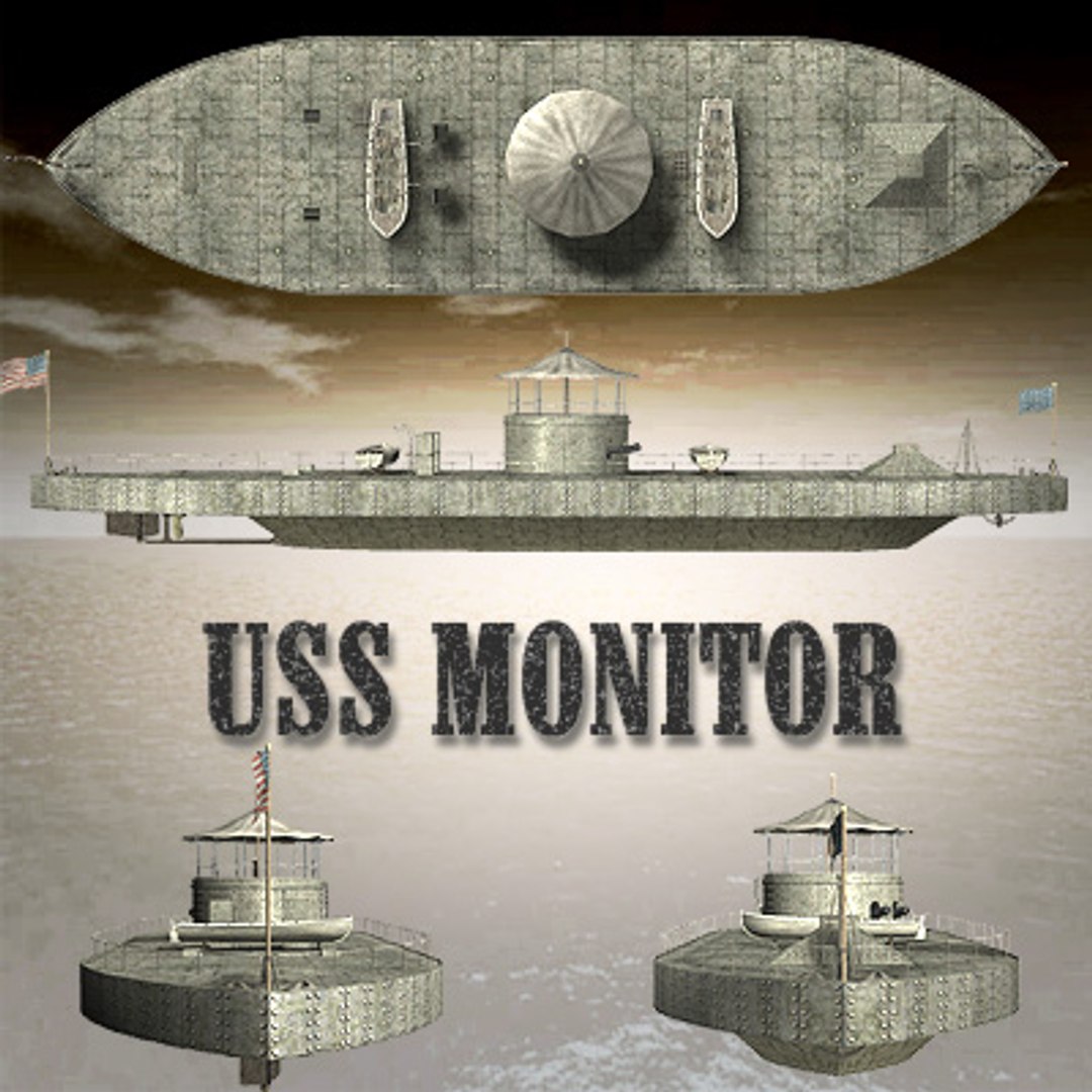 Uss Monitor 3d Model