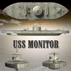 3D USS Monitor Models - Browse & Download Formats - TurboSquid