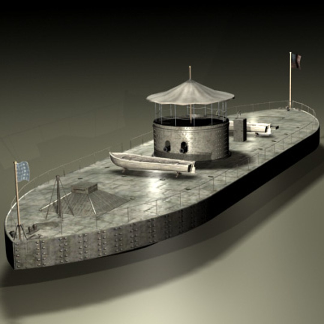 Uss Monitor 3d Model