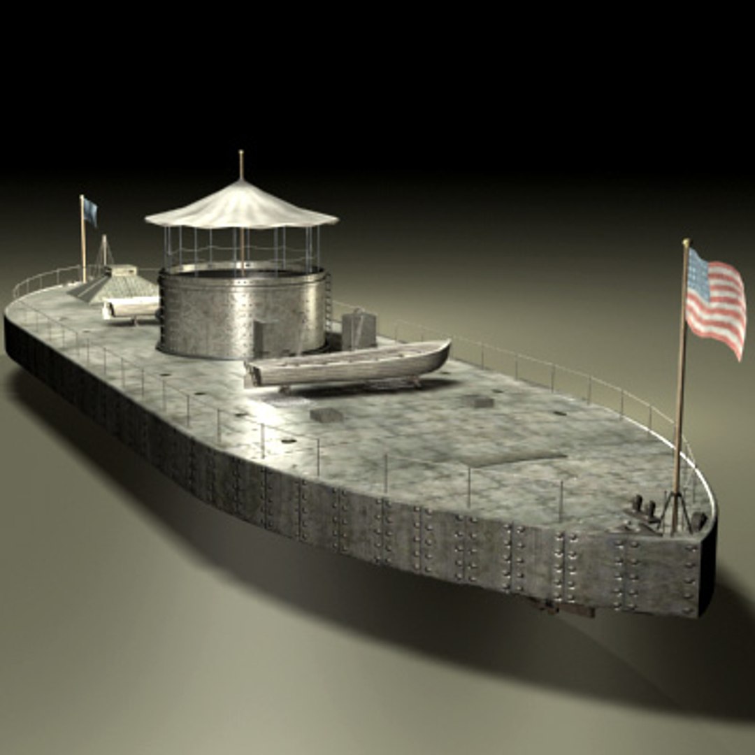 Uss Monitor 3d Model
