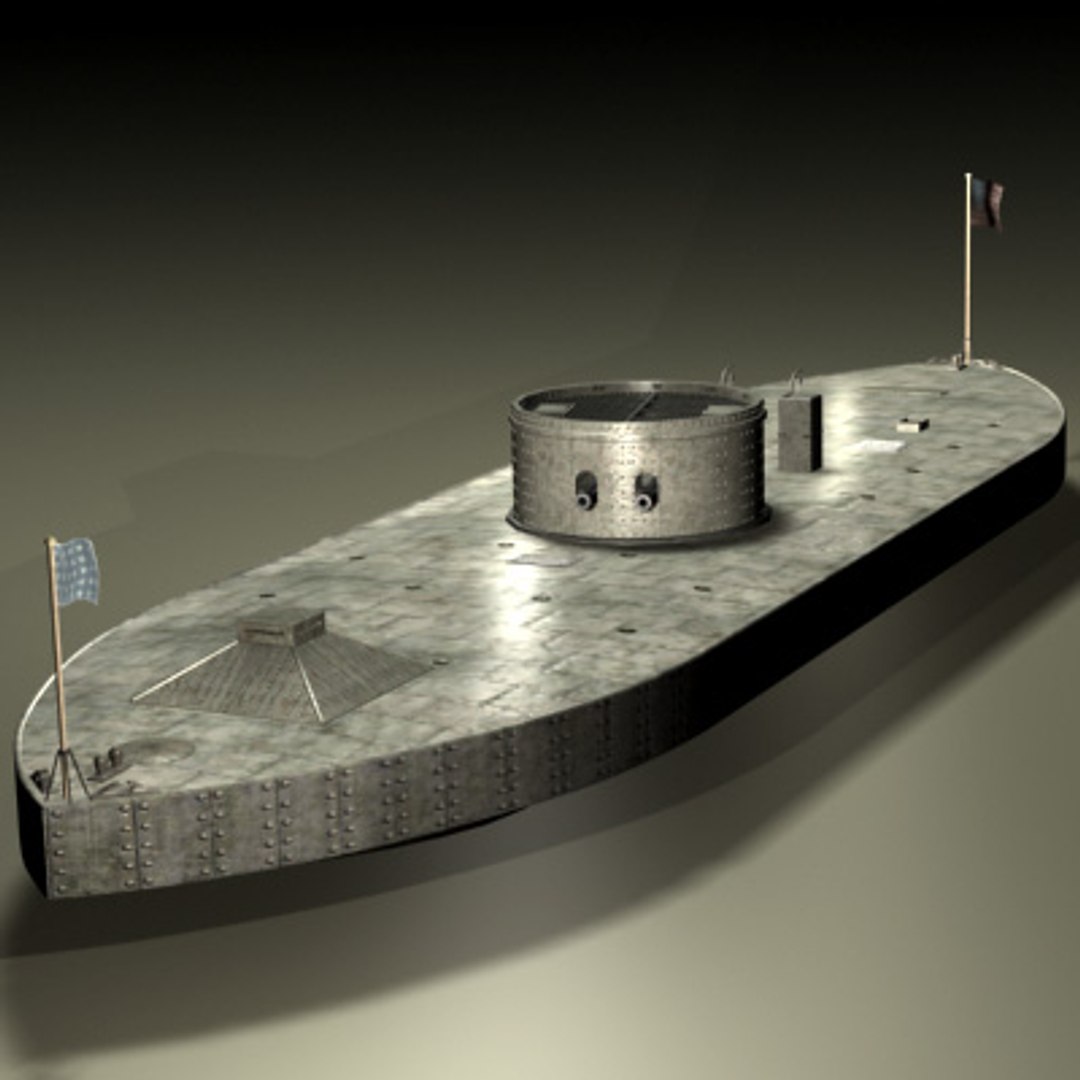 Uss Monitor 3d Model