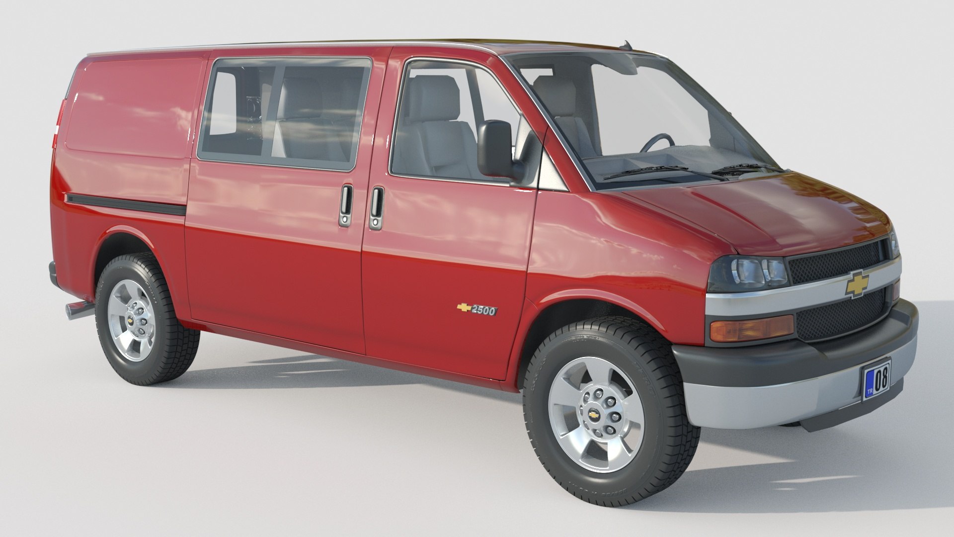 modelo 3d 2018 Chevrolet Express Cargo 2500 - TurboSquid 2008984