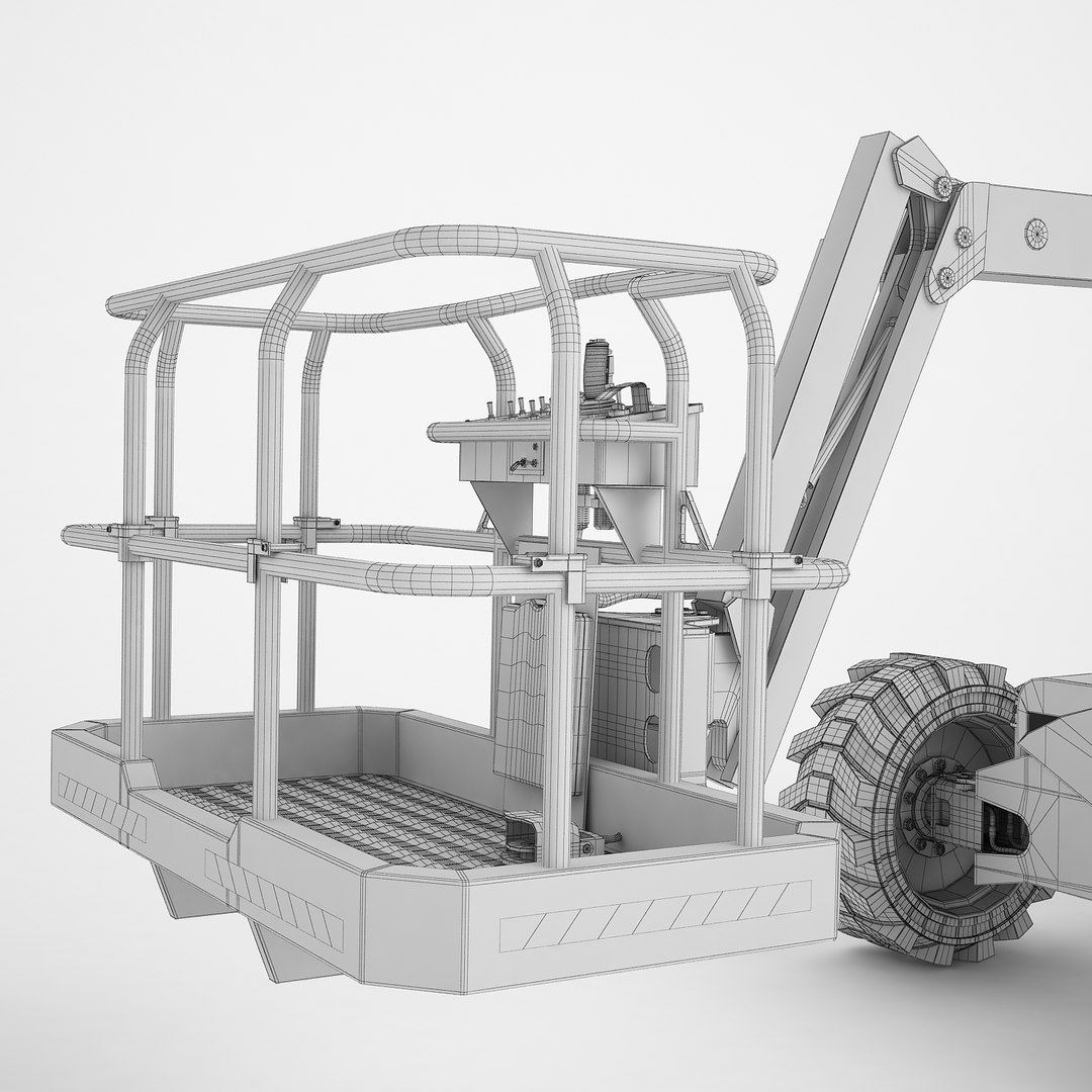 Telescopic boom lift 3D model - TurboSquid 1170001
