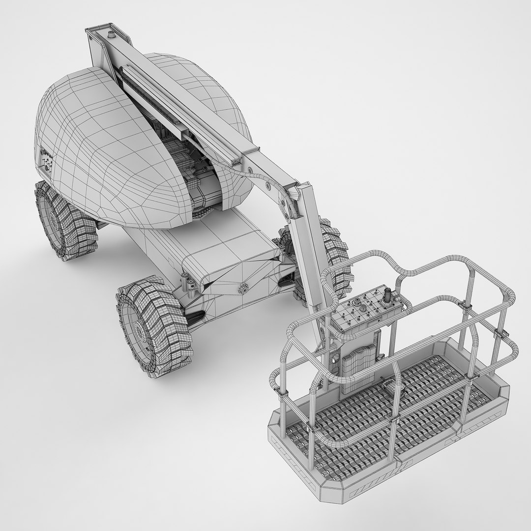 Telescopic boom lift 3D model - TurboSquid 1170001