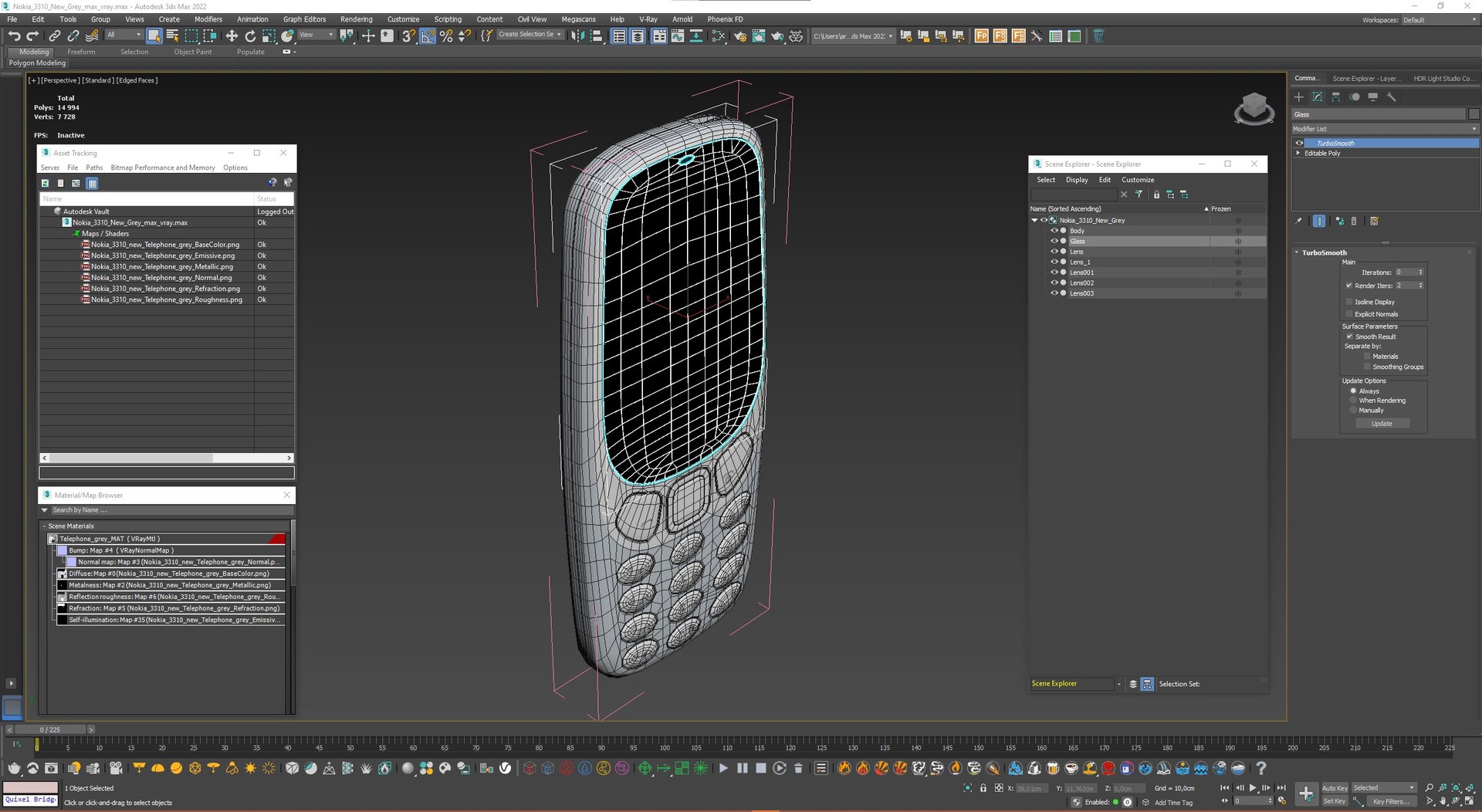 3D Nokia 3310 New Grey - TurboSquid 2269676