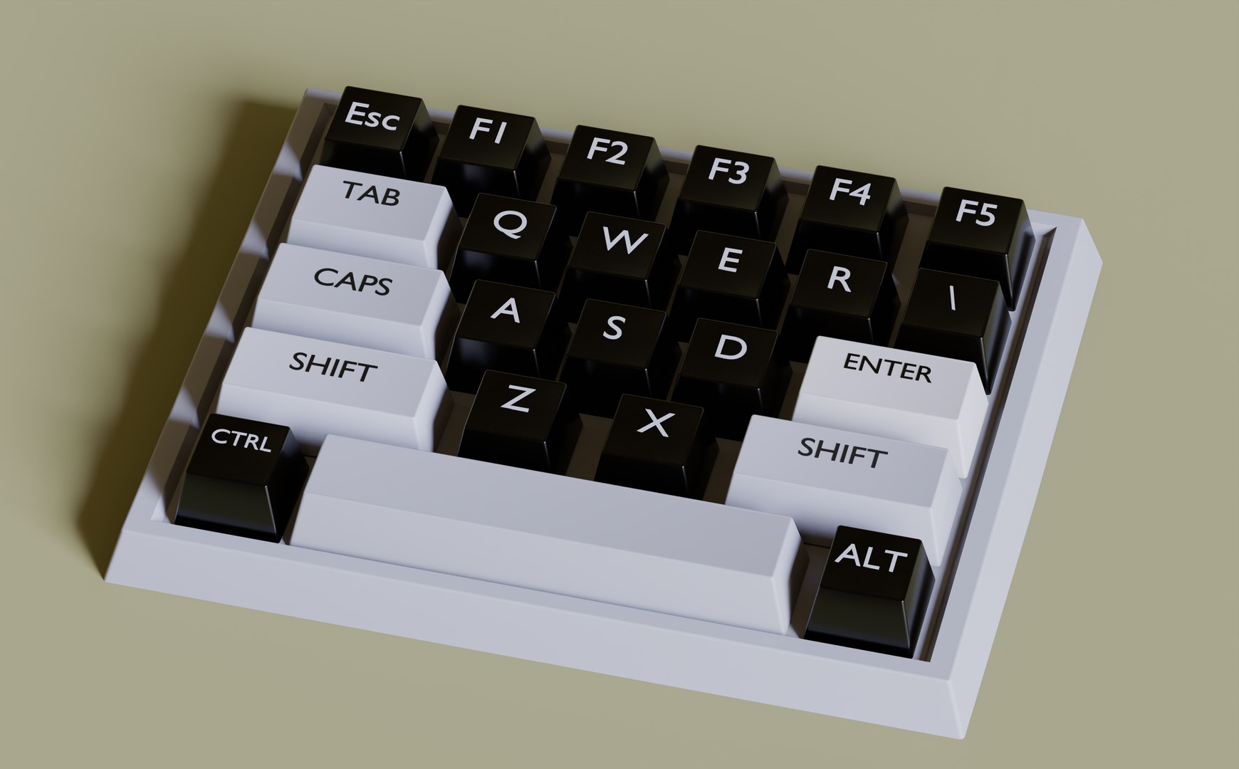 3D Model Premium 3D Keyboard Model Designed In Blender - TurboSquid 2356889
