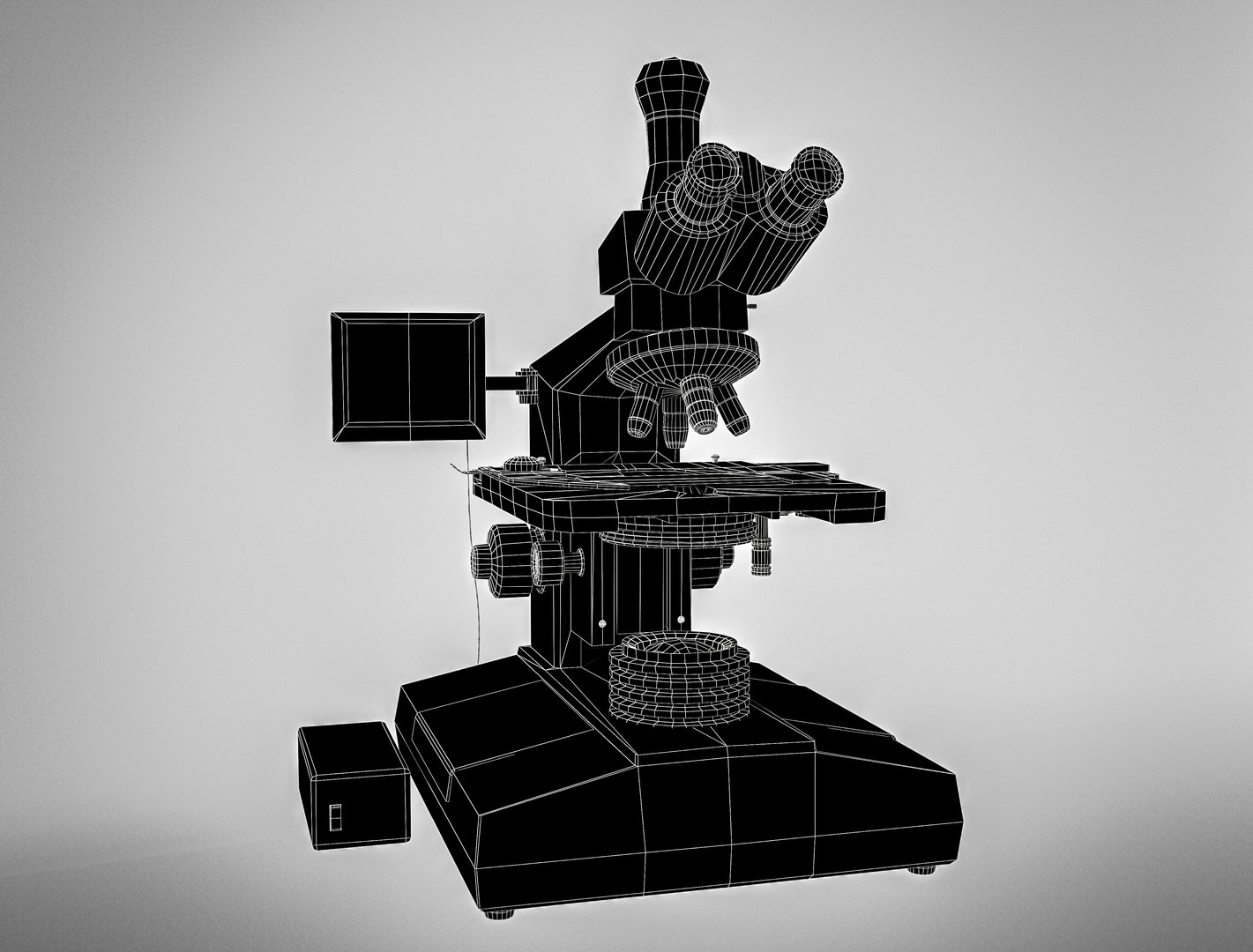 Laboratory Microscope Low Poly 3D - TurboSquid 1807546