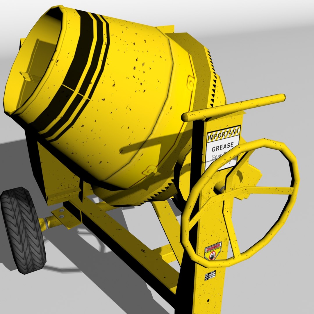 3d model cement mixer
