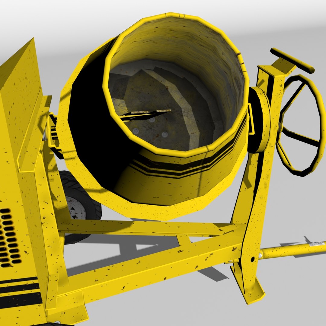 3d model cement mixer