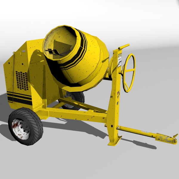 3d model cement mixer