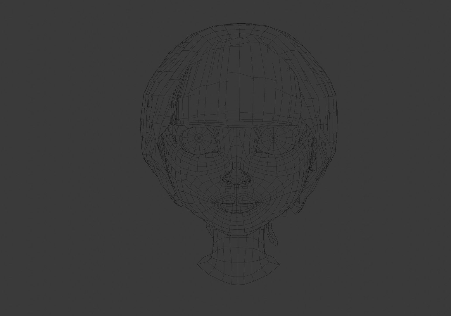 3D Hairstyle In 4 Colors - TurboSquid 1899393