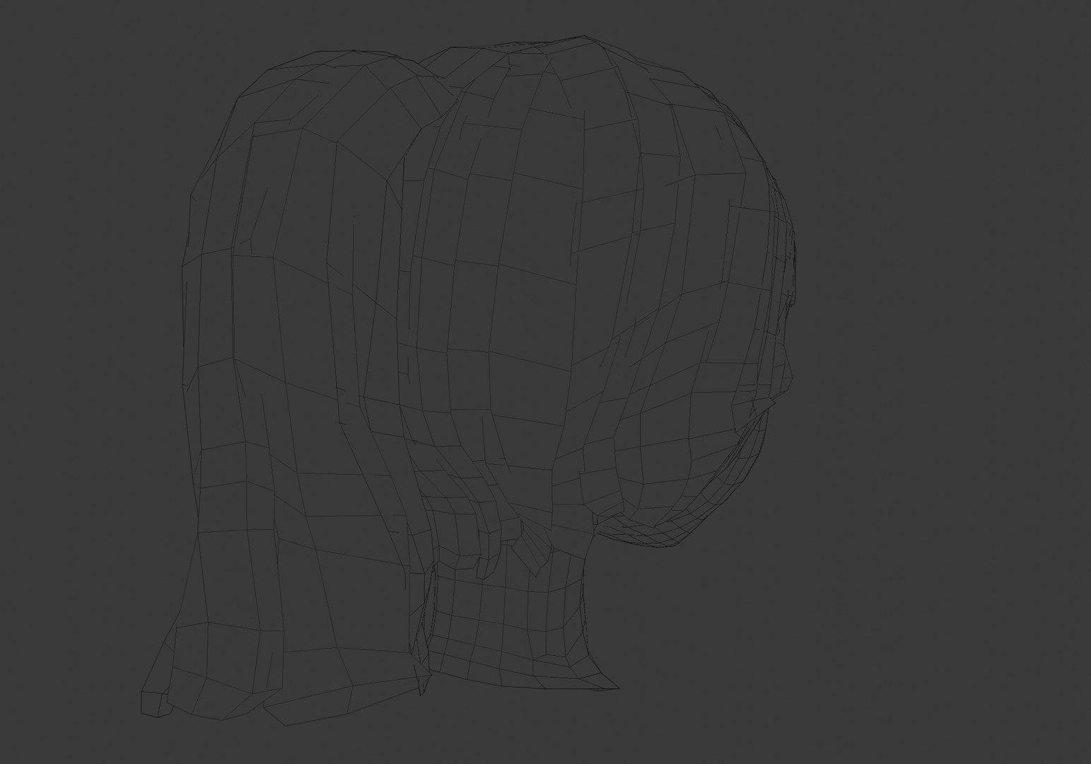 3D Hairstyle In 4 Colors - TurboSquid 1899393