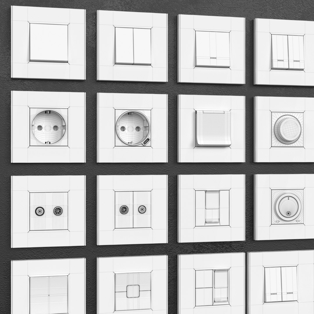 3D model Schneider New Unica Deco - TurboSquid 2162778