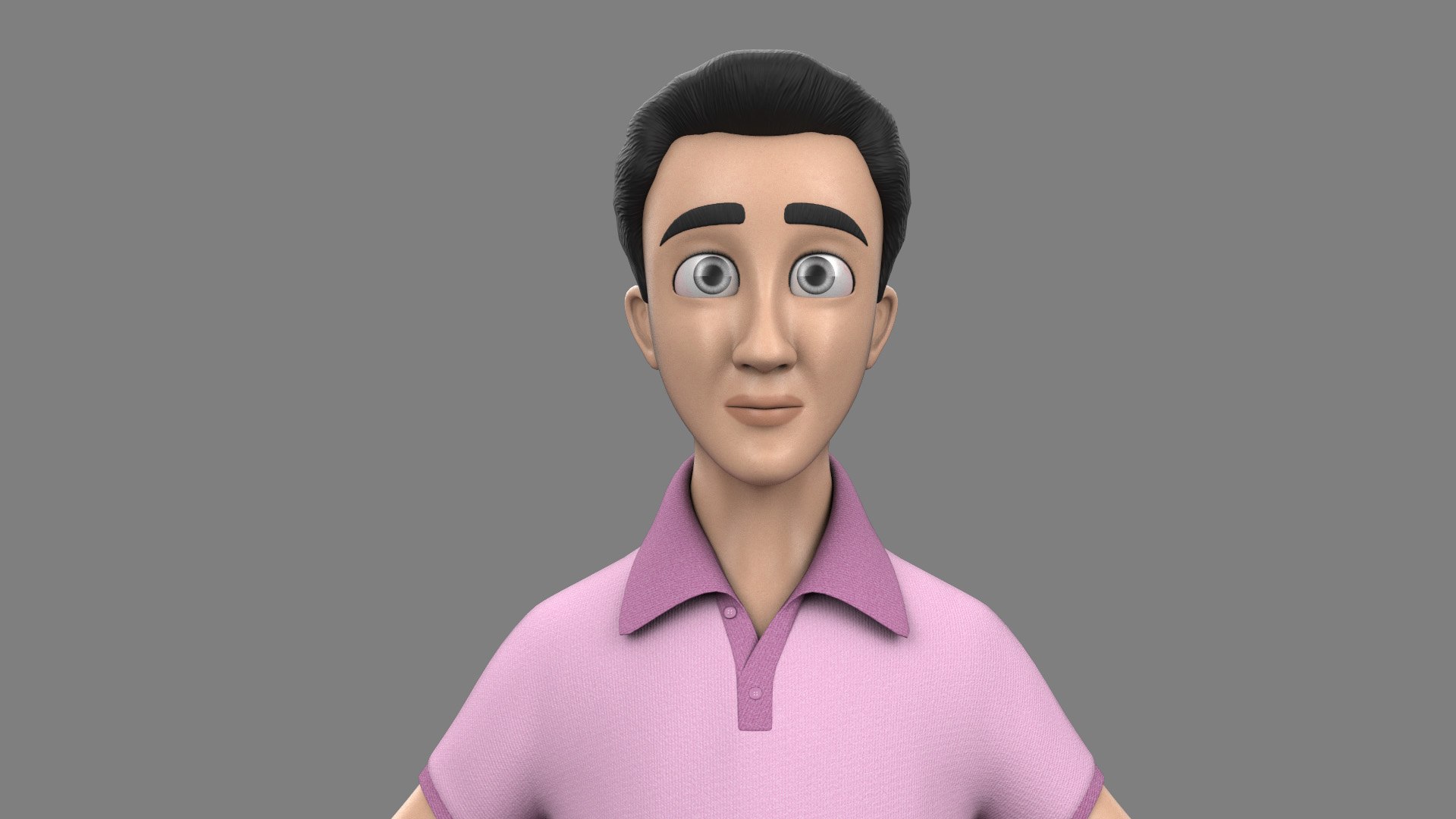 3D Model Cartoon Common Man Jude No Rig - TurboSquid 2246630