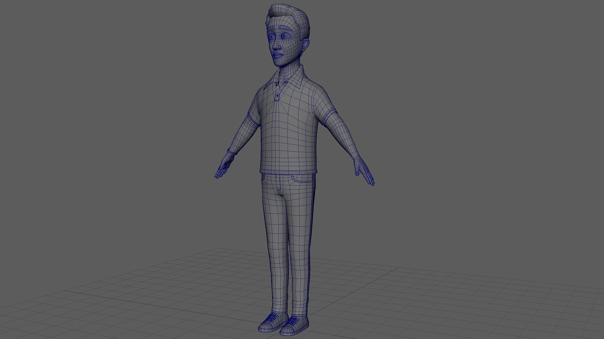 3D Model Cartoon Common Man Jude No Rig - TurboSquid 2246630