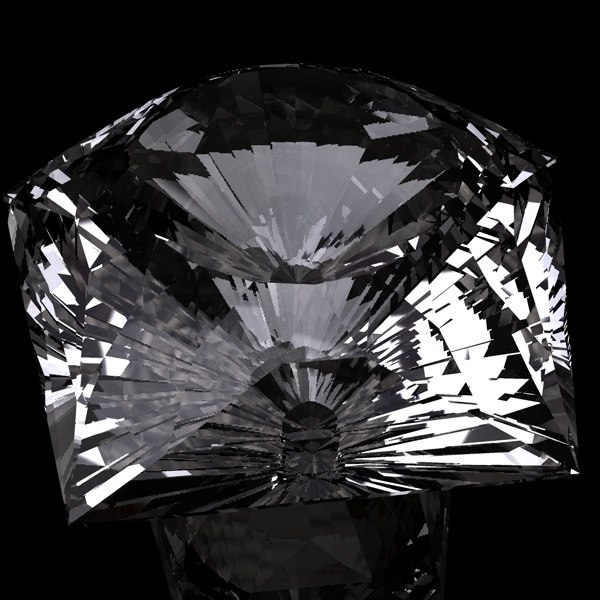 3d flanders cut diamond model