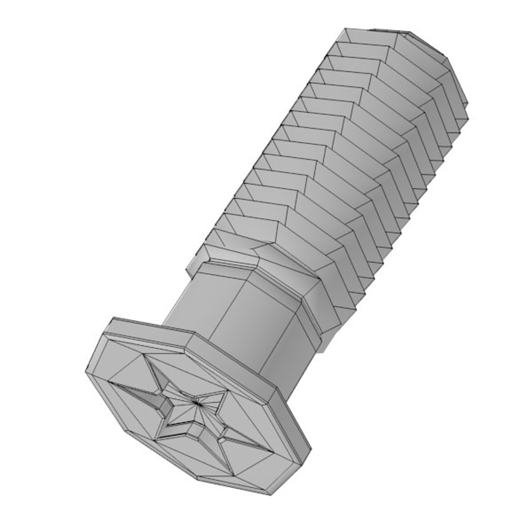 3D Screw Model - TurboSquid 585186