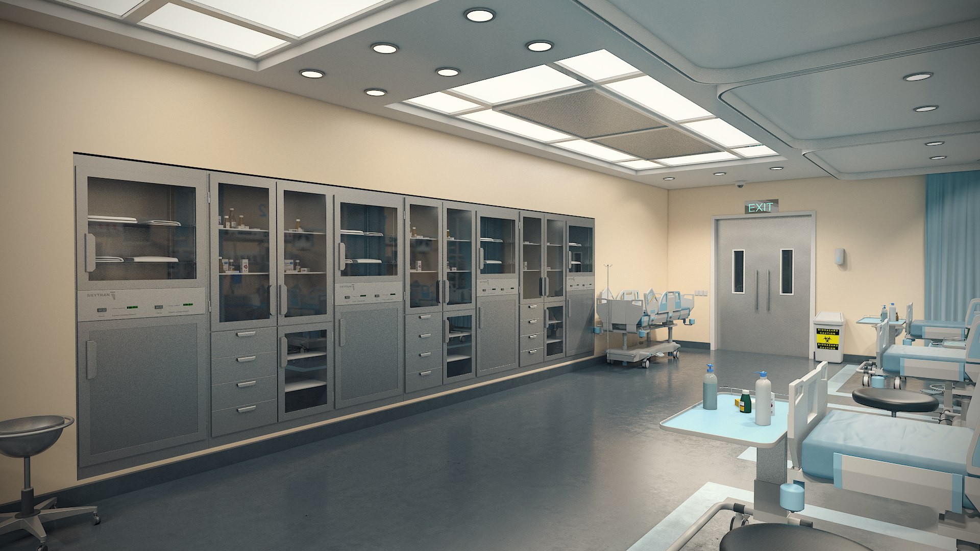 Icu Scene Model - TurboSquid 1533489