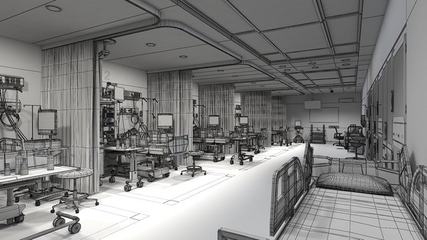 Icu scene model - TurboSquid 1533489