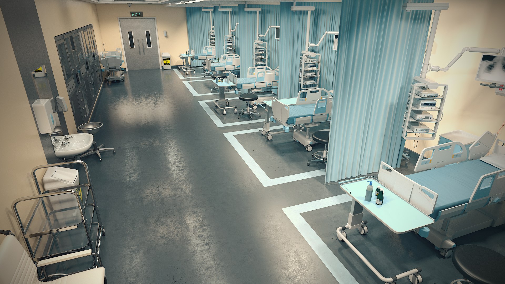 Icu scene model - TurboSquid 1533489