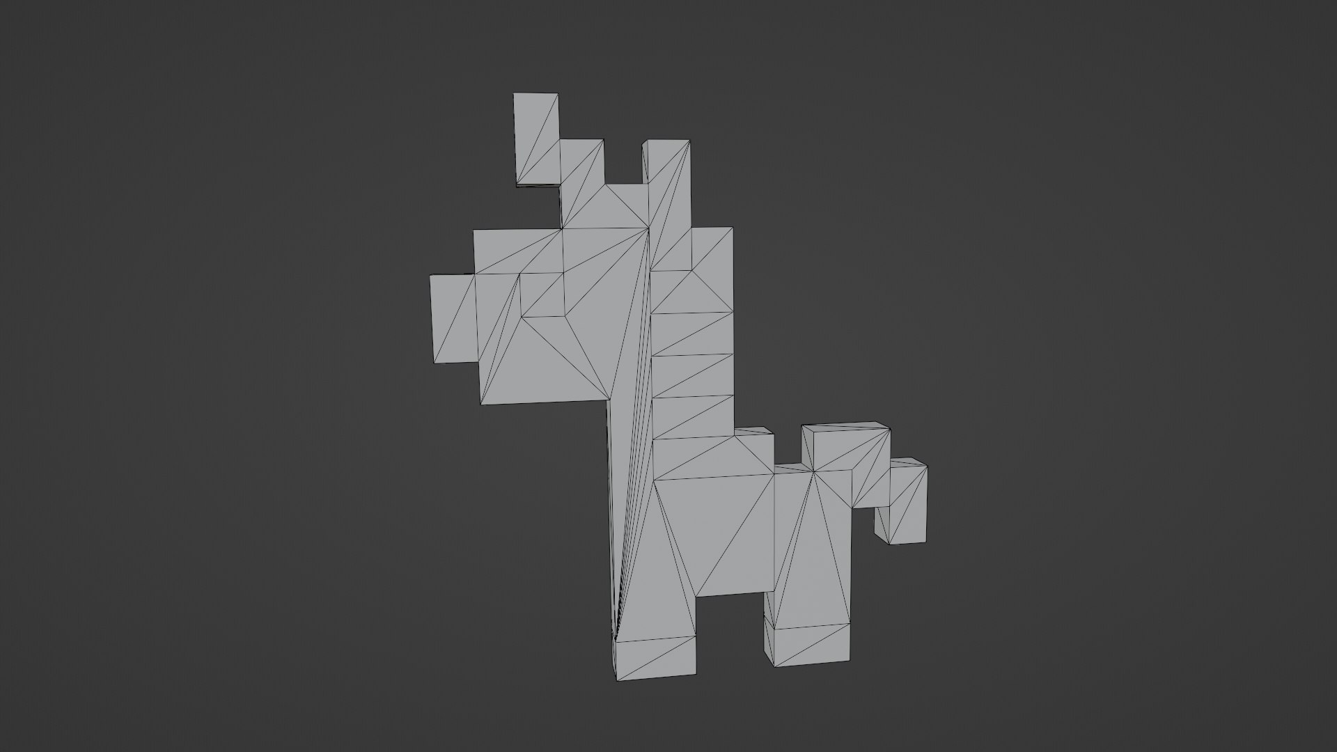 3D Pixel Unicorn model - TurboSquid 1998908