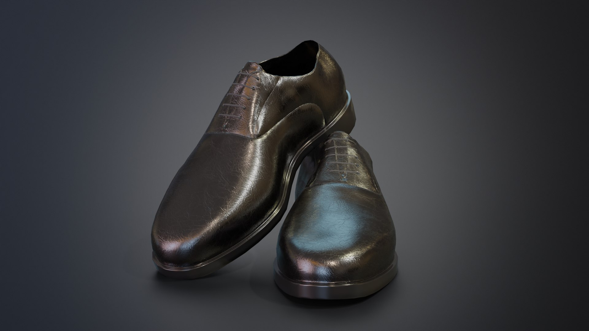 Men Leather Shoes - Realistic And Game-Ready Model - TurboSquid 2355000