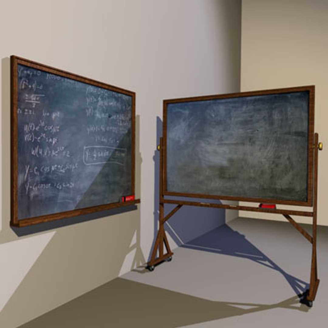 chalkboards 01 chalk board 3d model