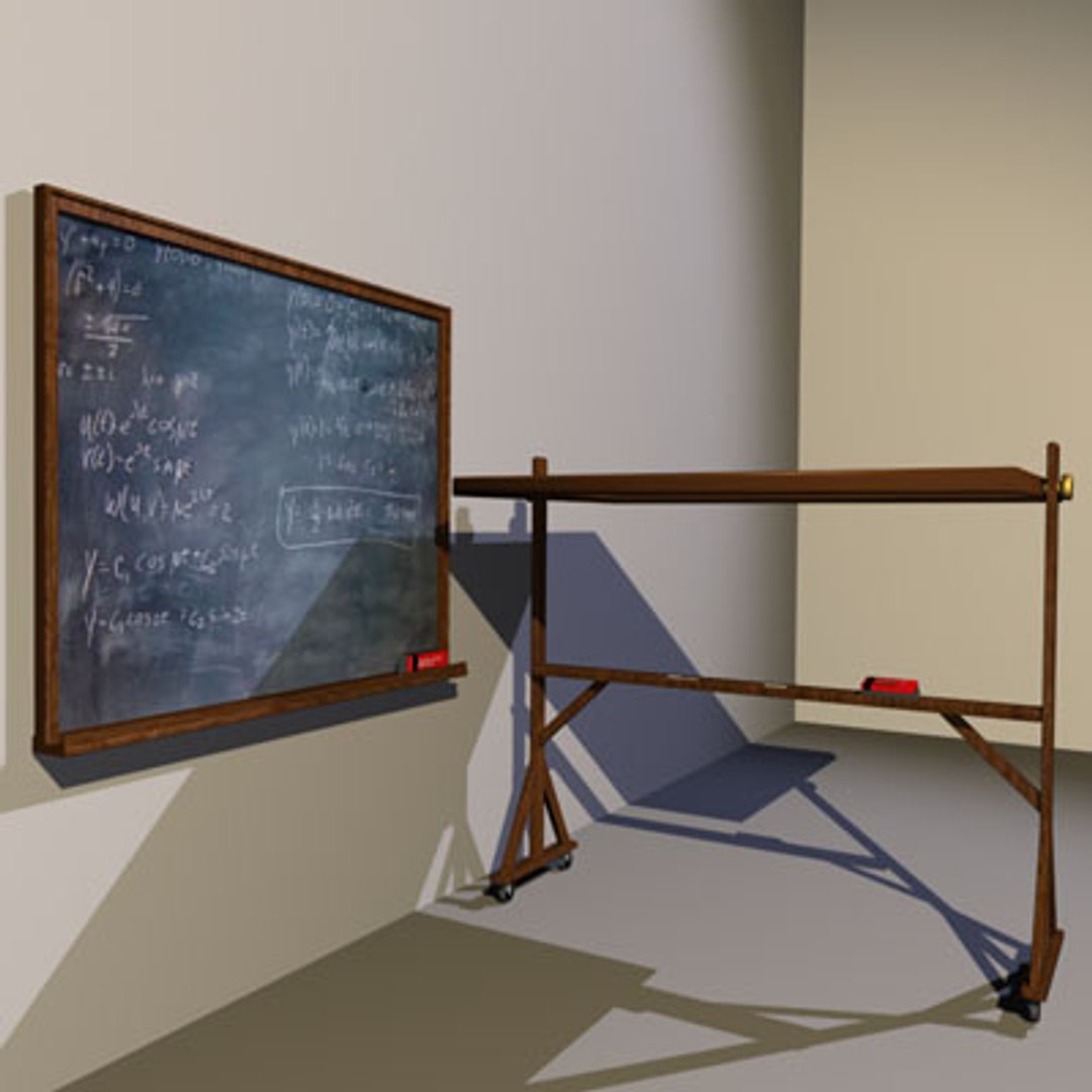 chalkboards 01 chalk board 3d model