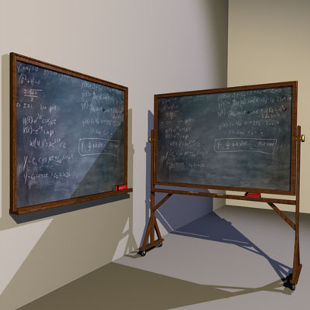 chalkboards 01 chalk board 3d model