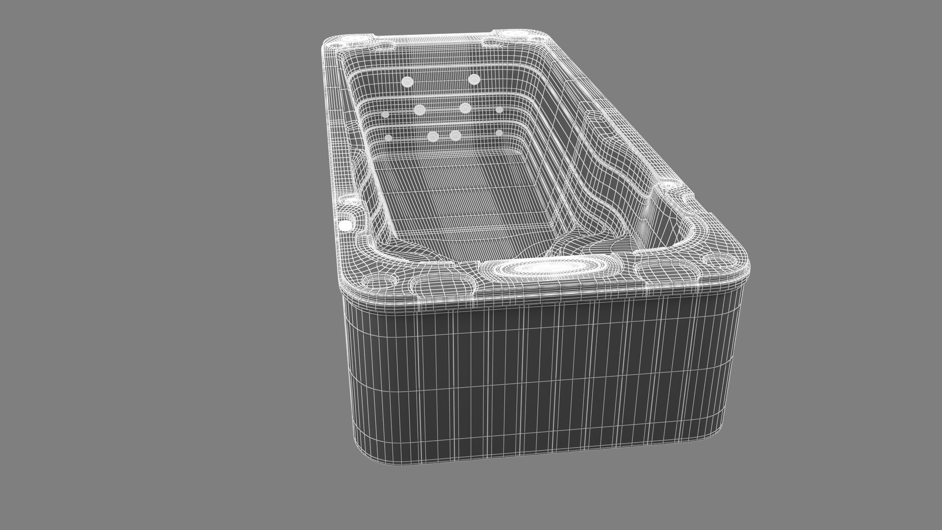 Swimspa With Spa And Swim Lane 3D Model - TurboSquid 2107719