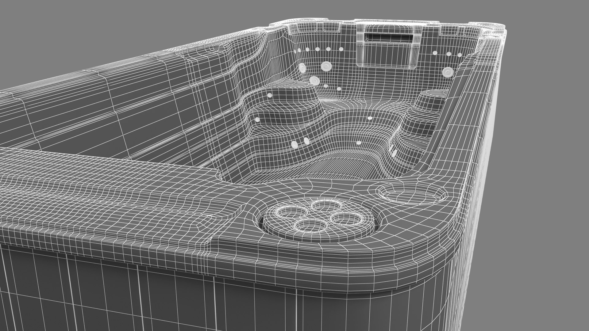 Swimspa With Spa And Swim Lane 3D Model - TurboSquid 2107719