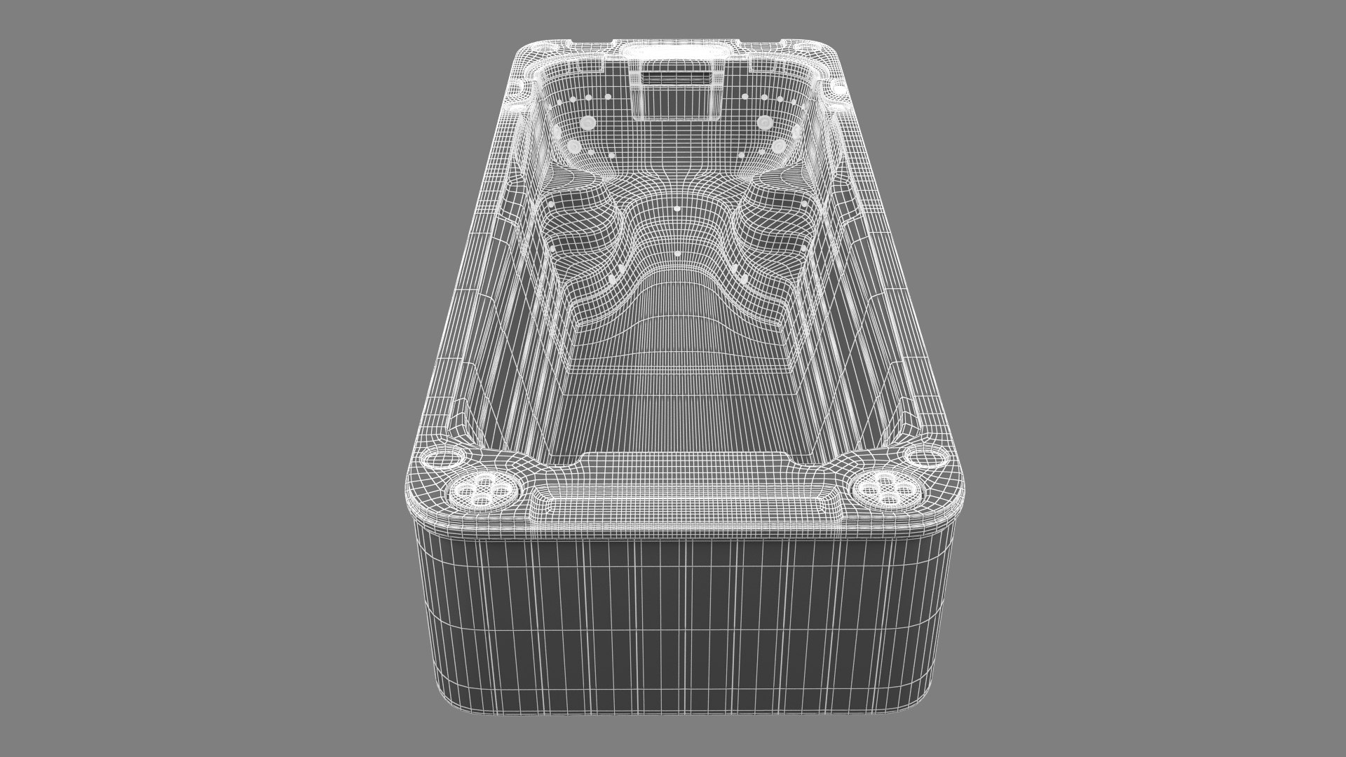 Swimspa With Spa And Swim Lane 3D Model - TurboSquid 2107719