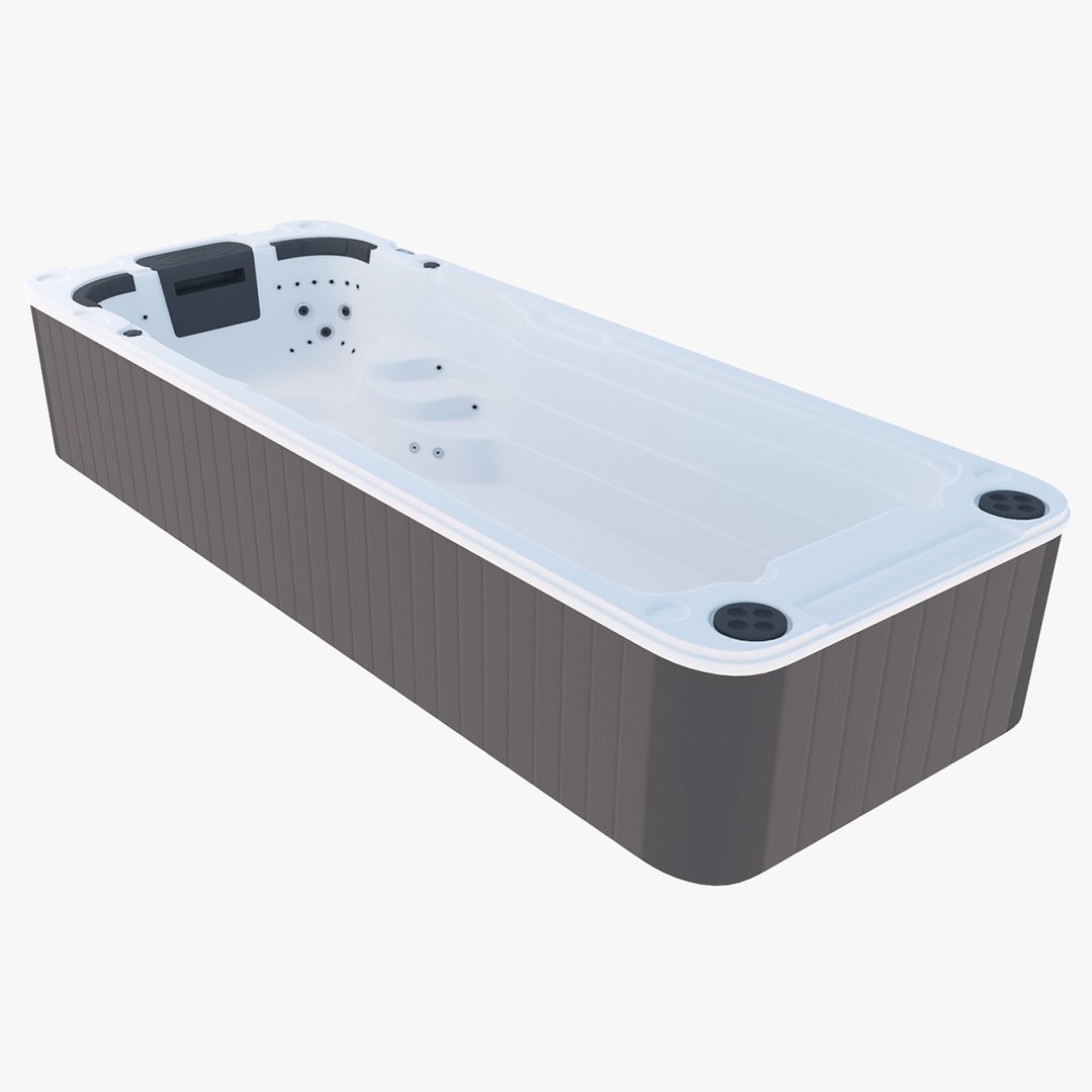 Swimspa With Spa And Swim Lane 3D model - TurboSquid 2107719