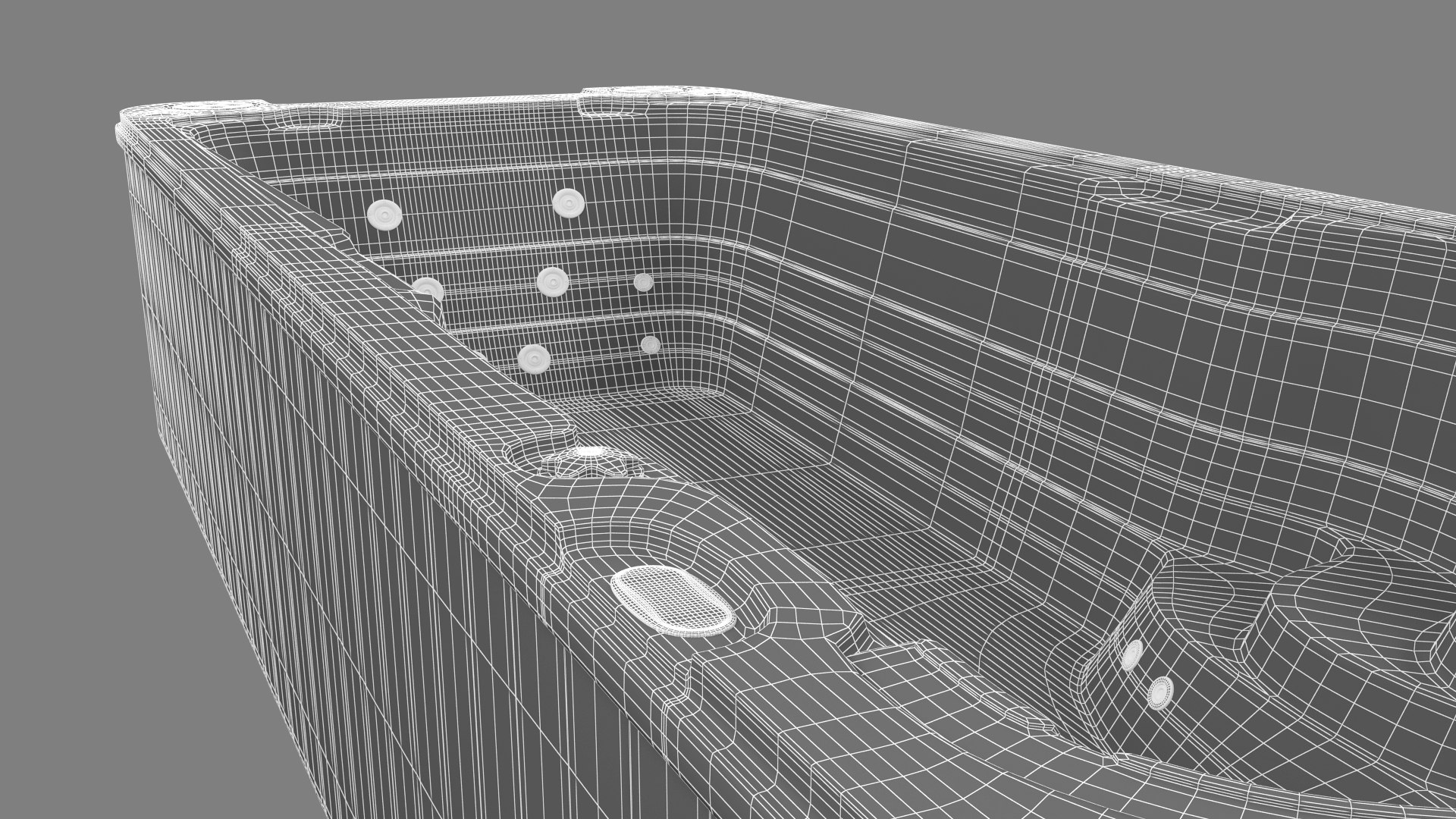 Swimspa With Spa And Swim Lane 3D Model - TurboSquid 2107719