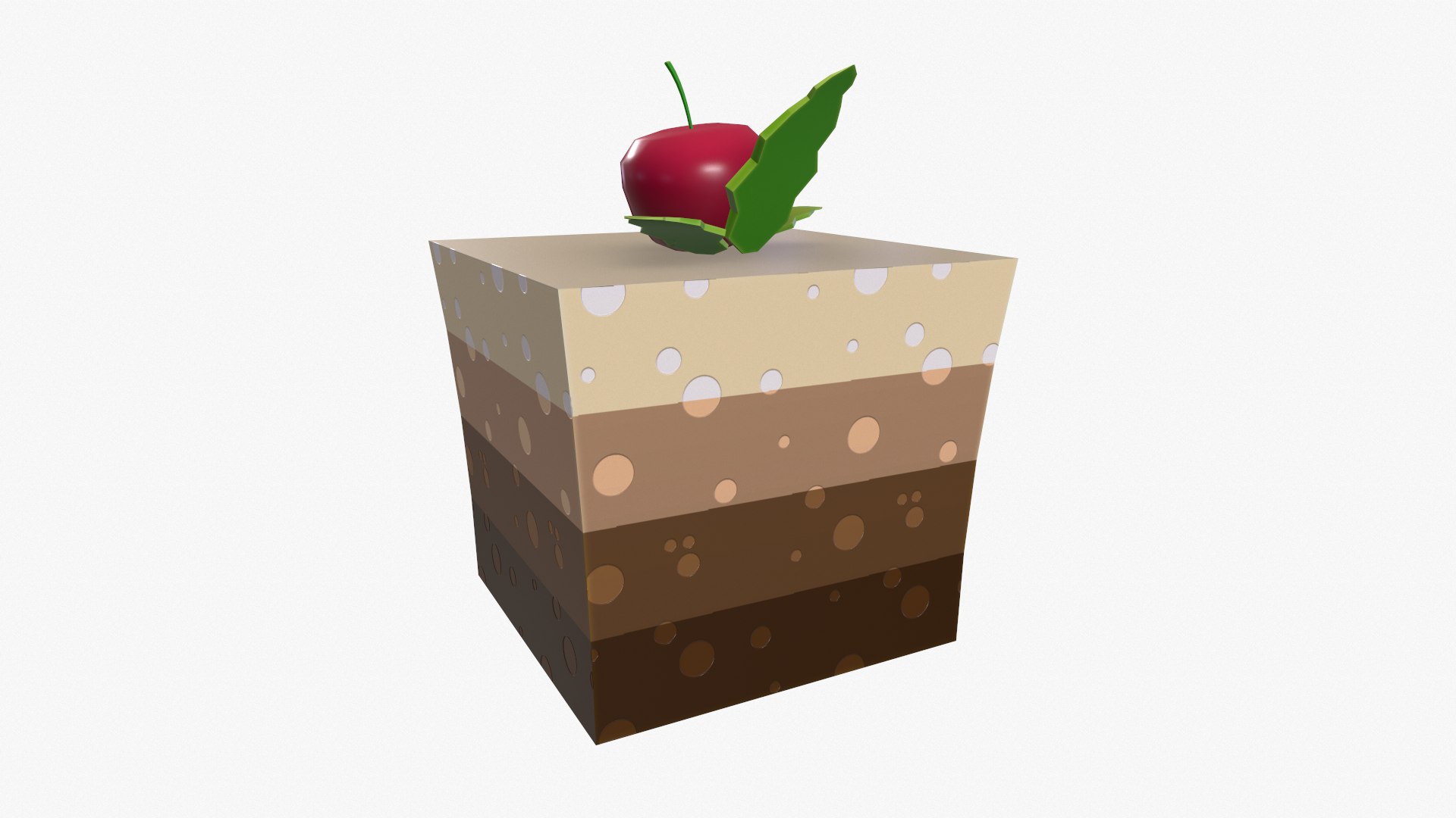 3D Cartoon CakeV3 Model - TurboSquid 1915902