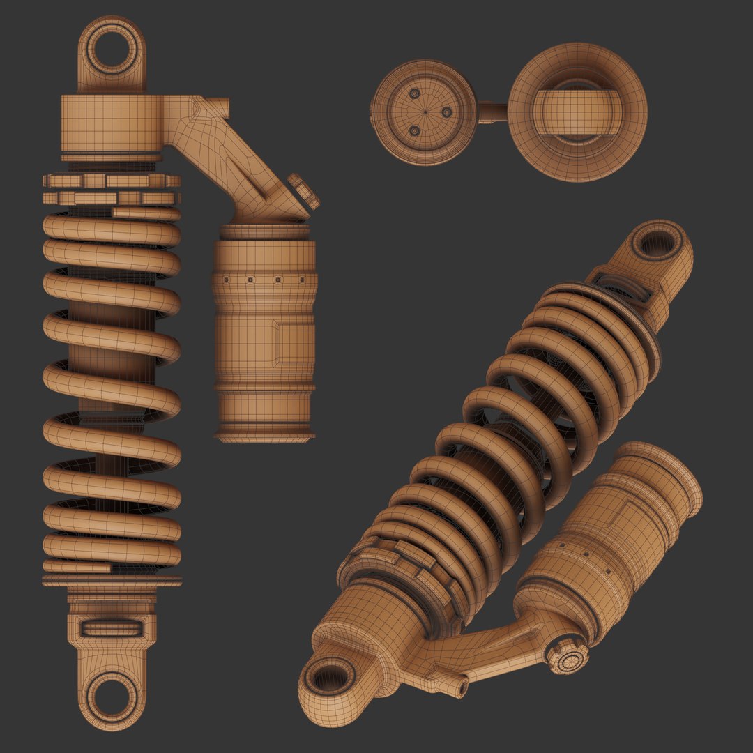Shock Absorber 3D - TurboSquid 2014295