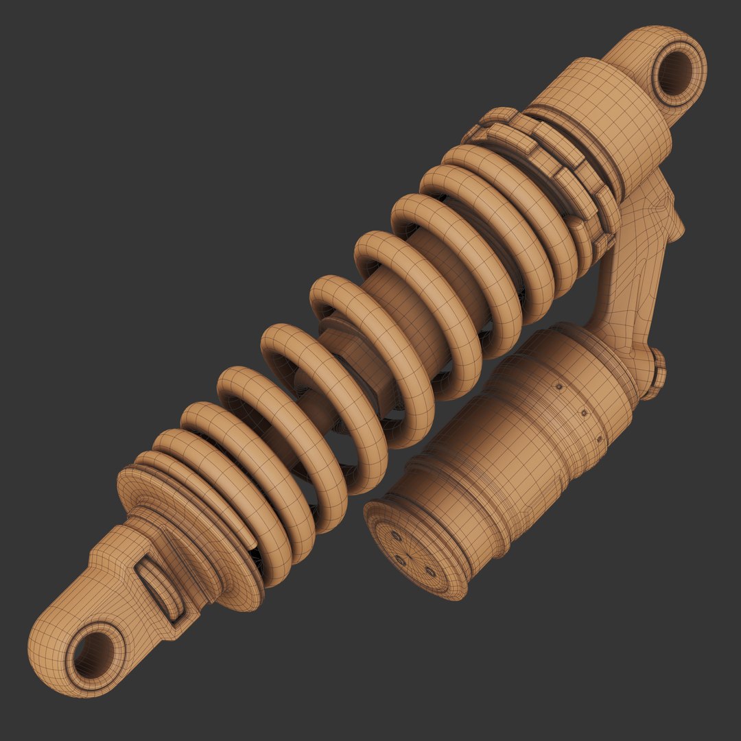 Shock Absorber 3D - TurboSquid 2014295