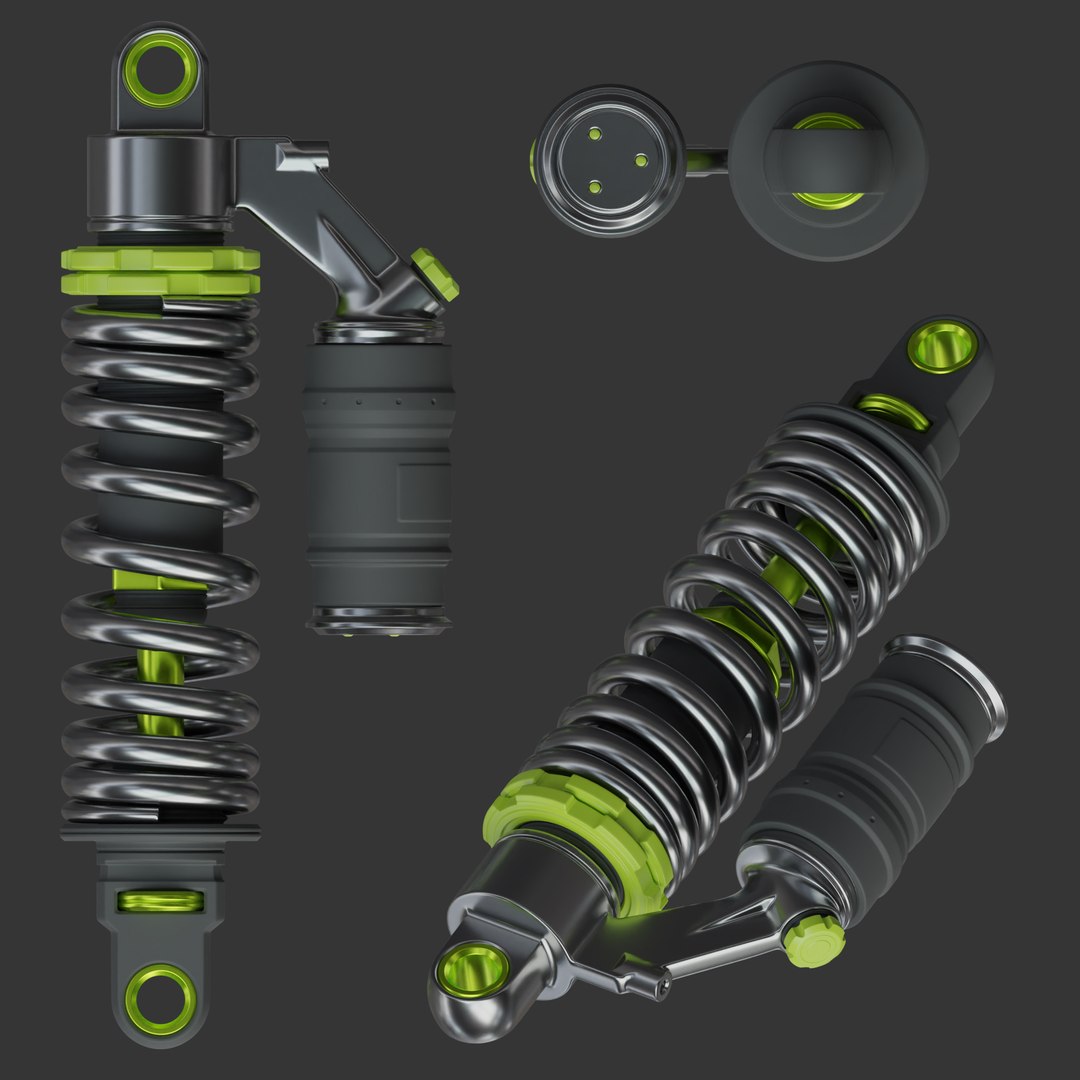 Shock Absorber 3D - TurboSquid 2014295