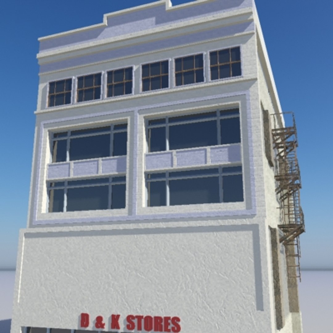 city building store - 3d max