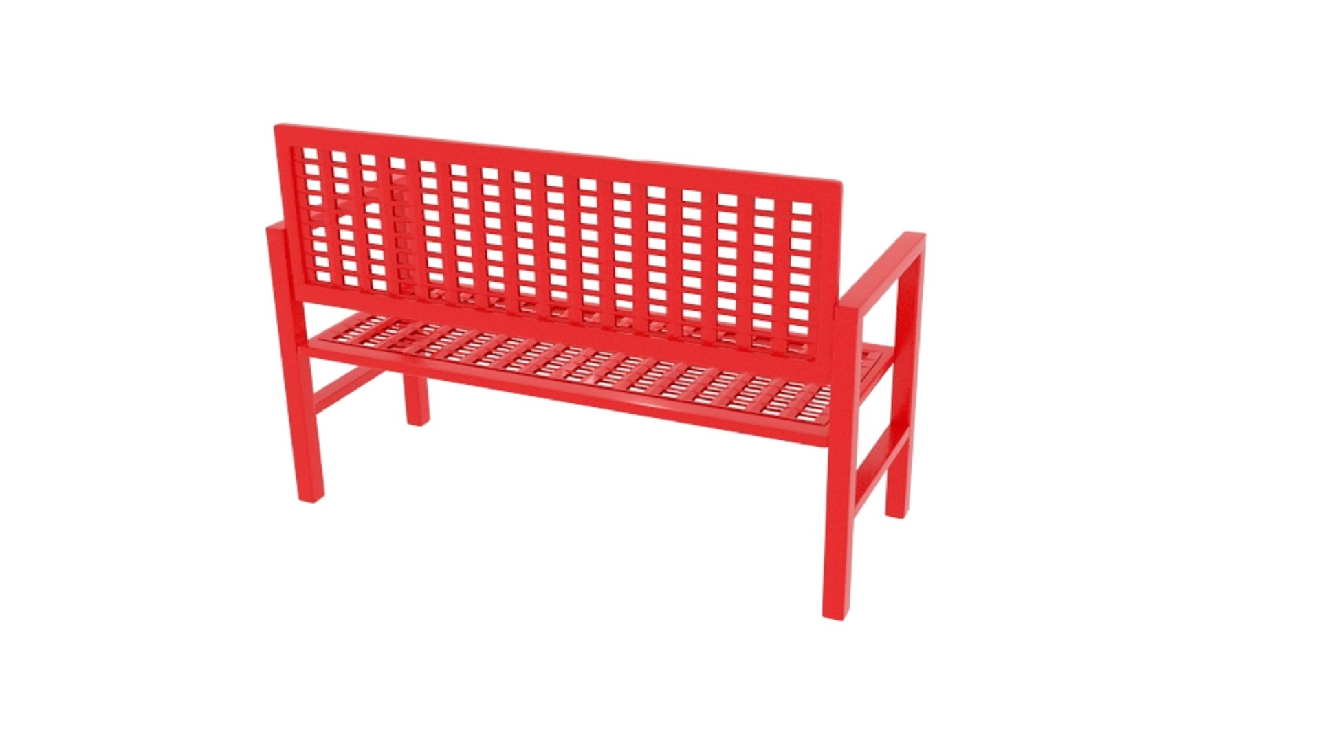 3D Wireframe Bench - TurboSquid 1229969