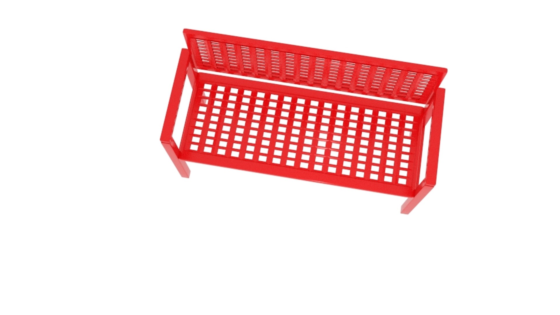 3D Wireframe Bench - TurboSquid 1229969