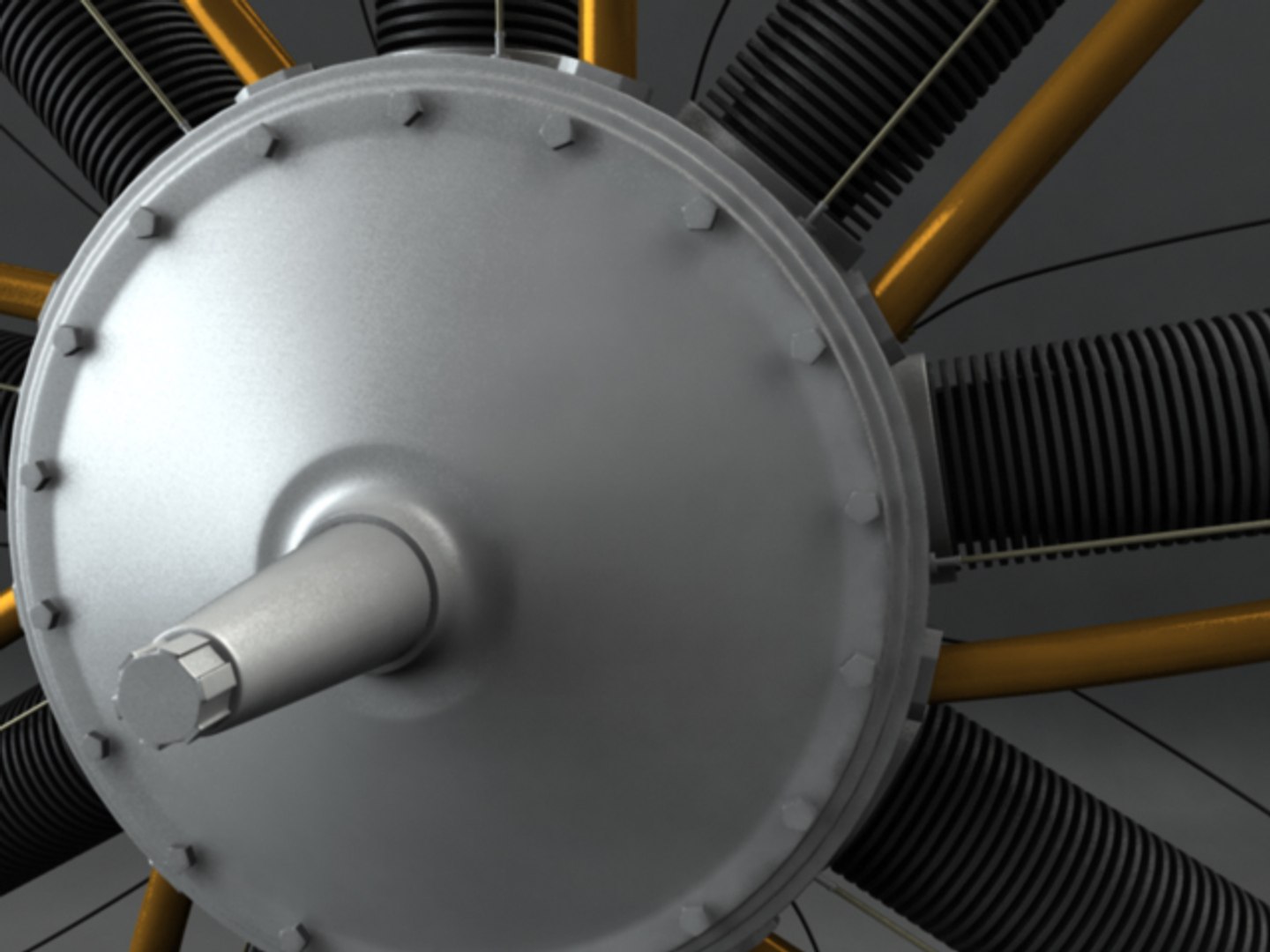 Le Rotary Engine 3d Obj