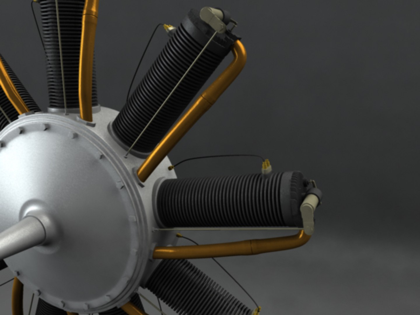 Le Rotary Engine 3d Obj
