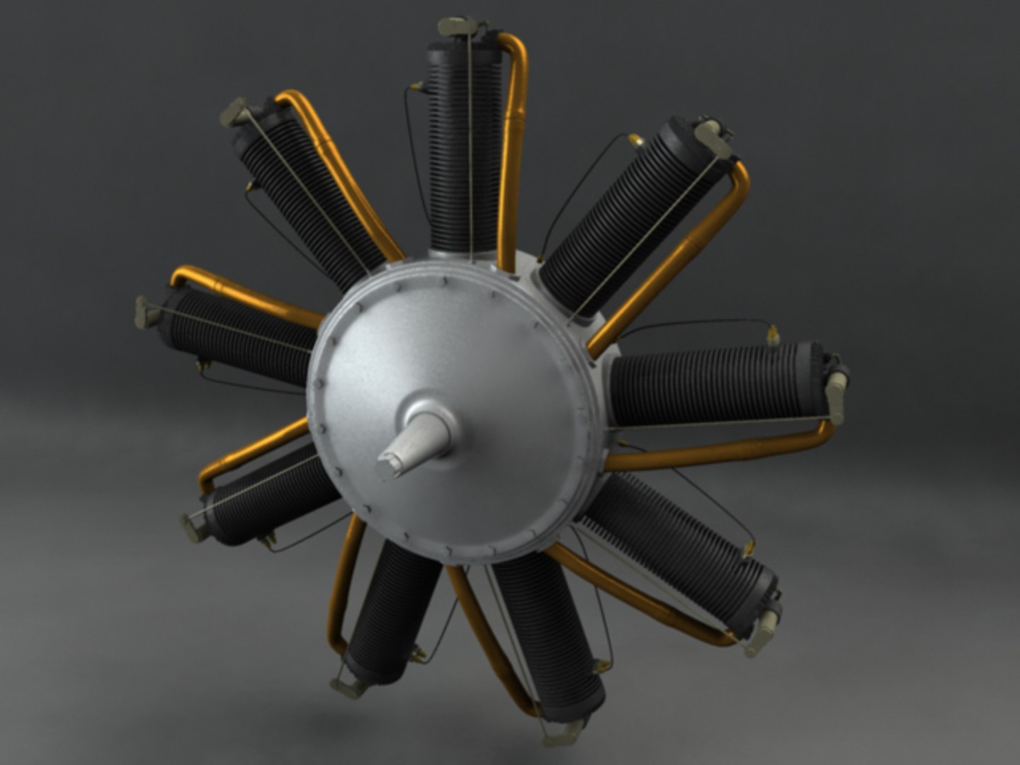 Le Rotary Engine 3d Obj