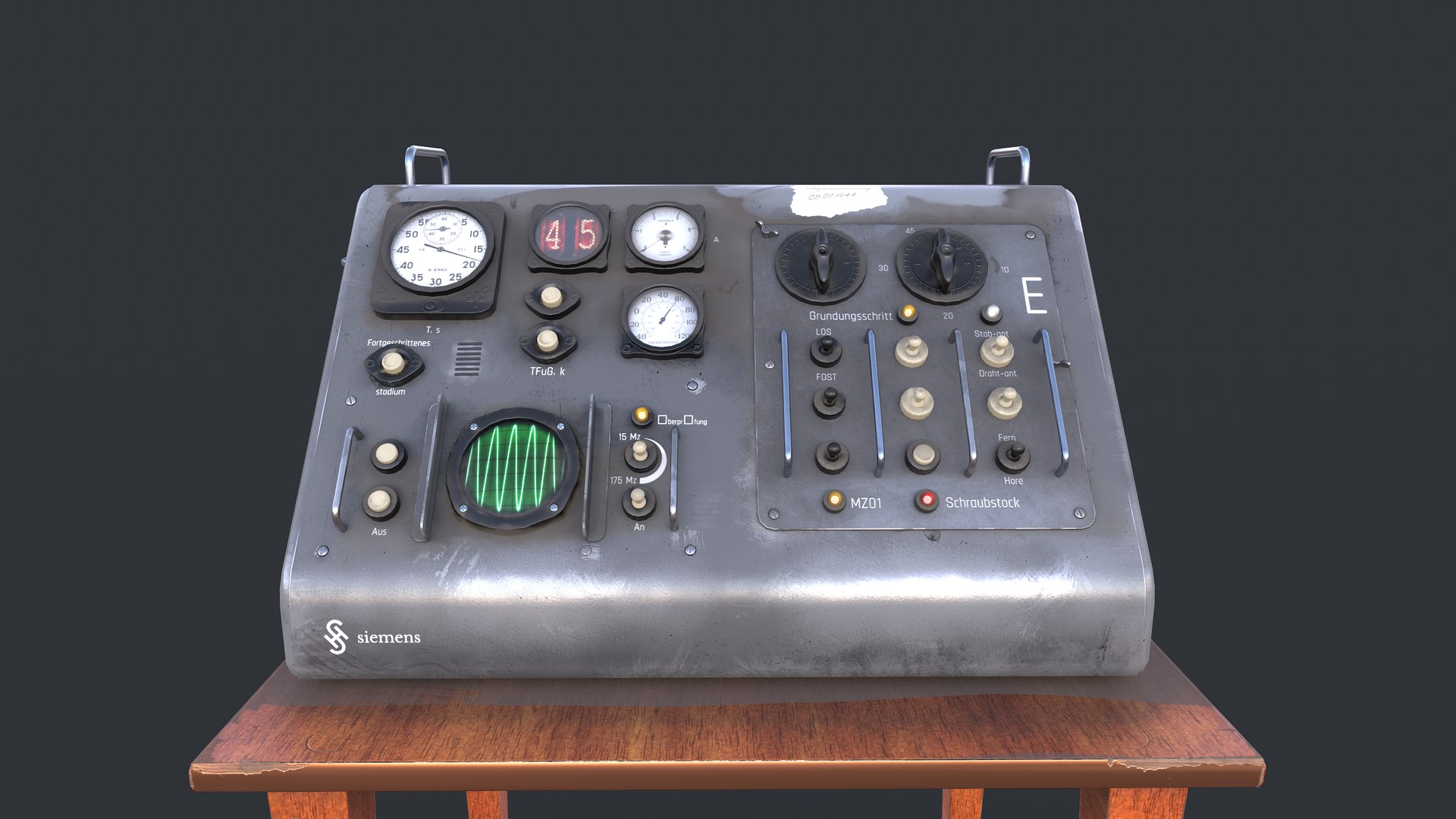 Old German computer 1940s 3D model - TurboSquid 2039689