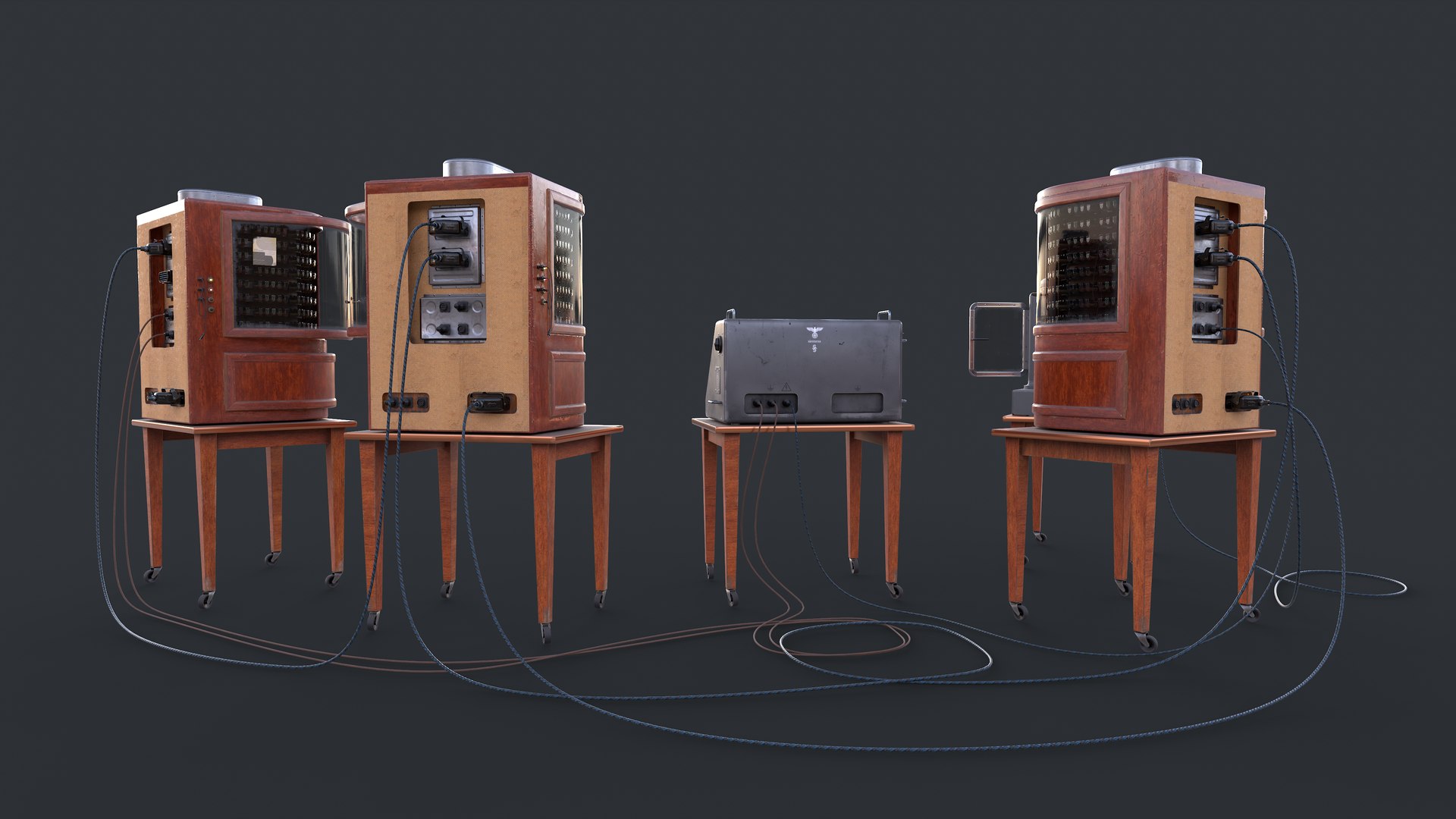 Old German Computer 1940s 3D Model - TurboSquid 2039689