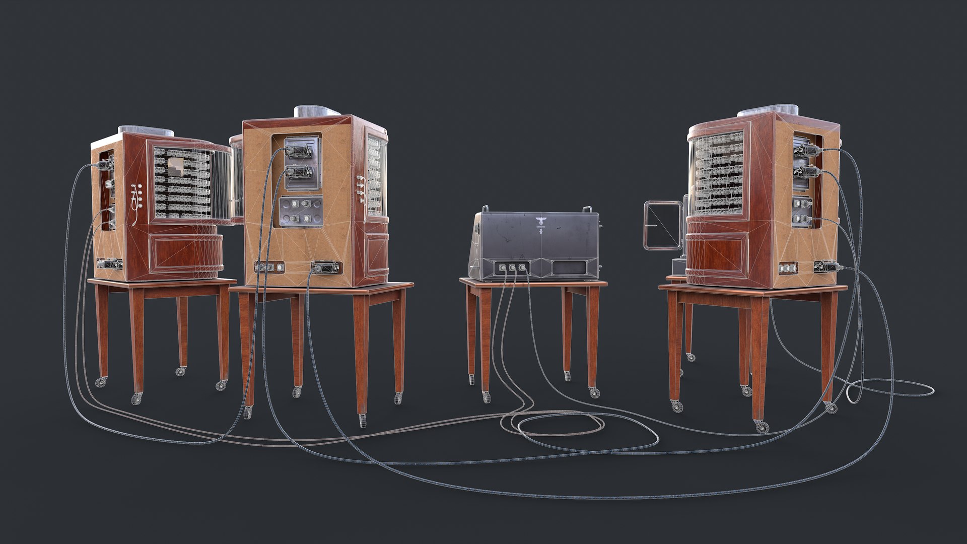 Old German Computer 1940s 3D Model - TurboSquid 2039689