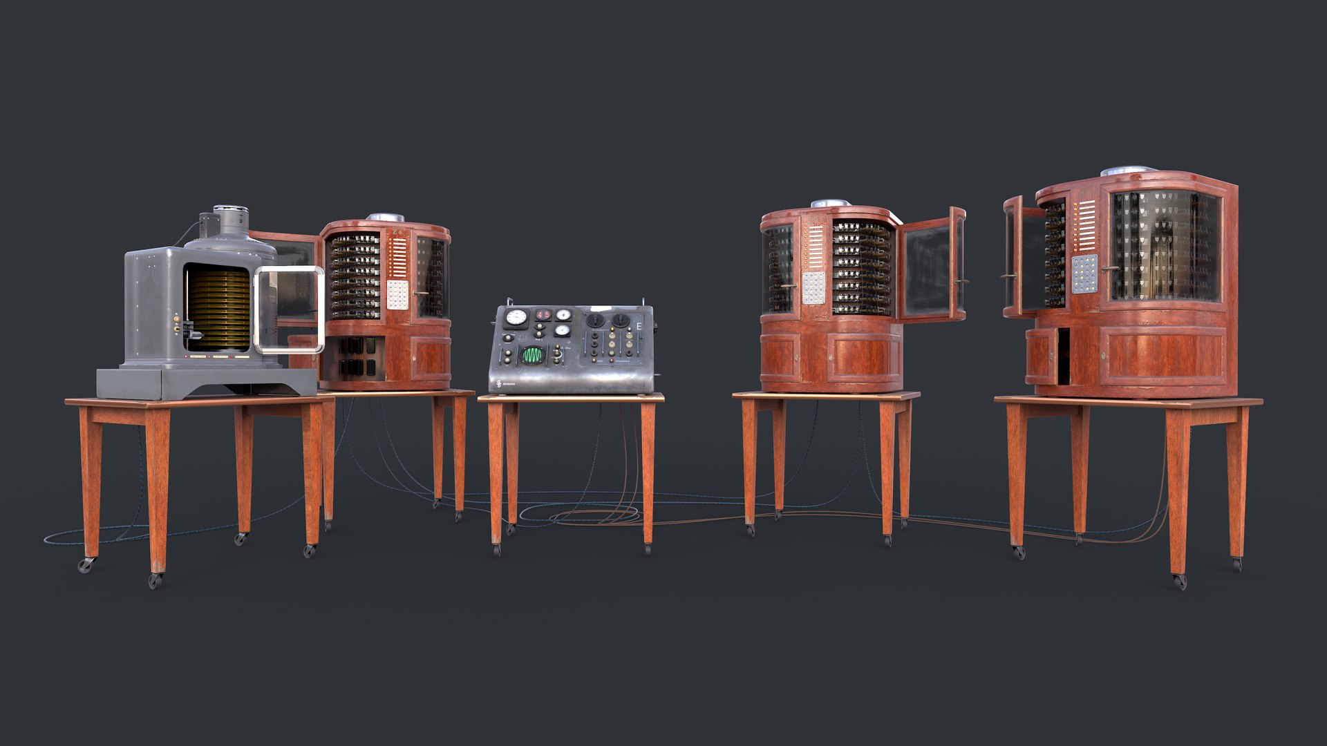 Old German Computer 1940s 3D Model - TurboSquid 2039689